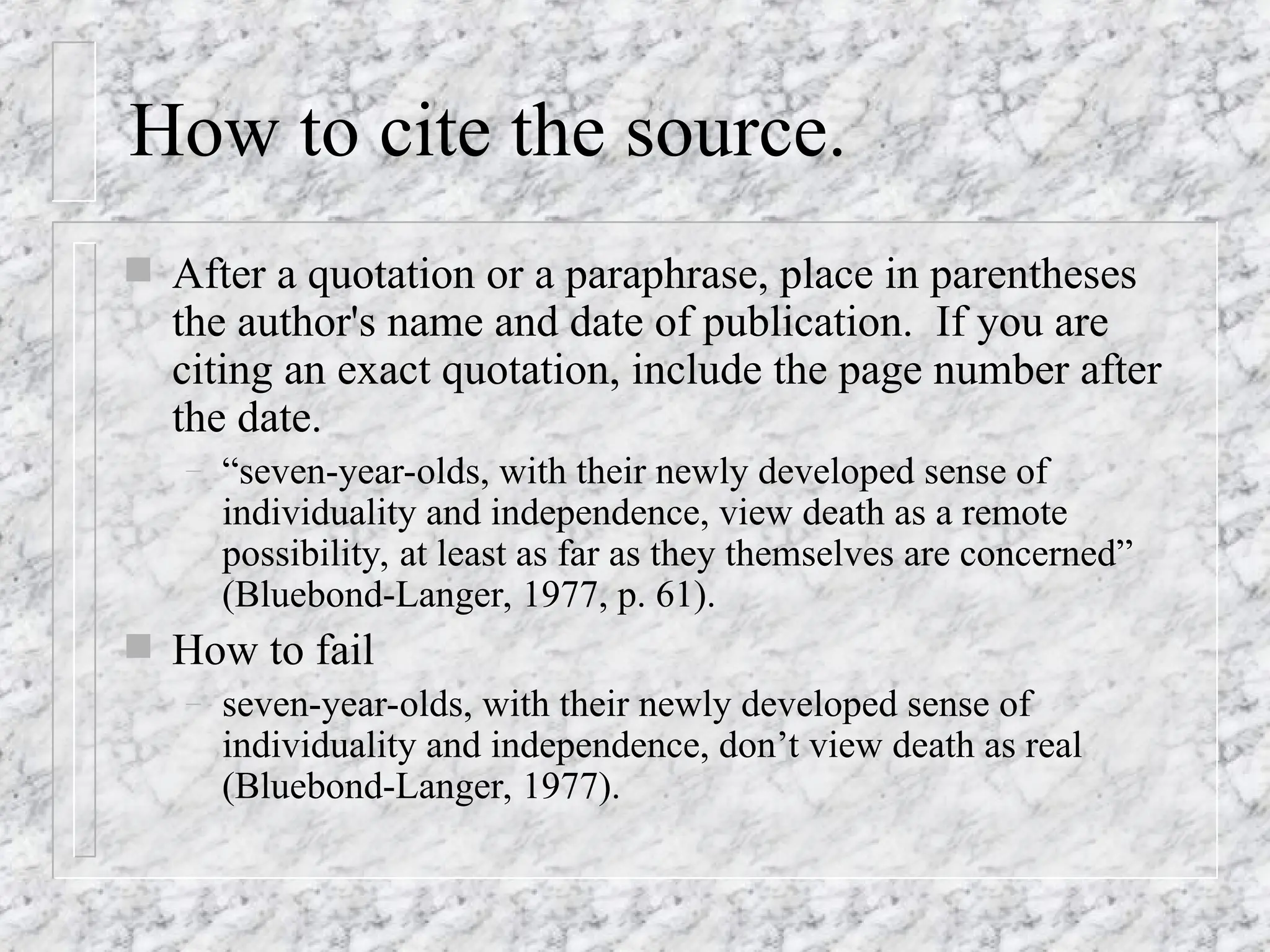 how to cite on a qualitative or quantitative research | PPT
