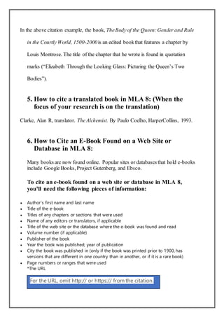 How to cite a book in print in mla 8 | PDF