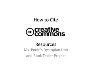 How to cite creative commons resources 2 | PPTX