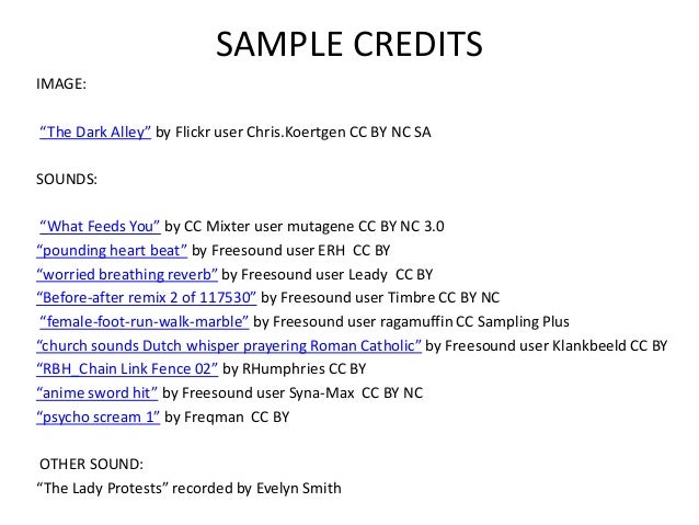 How to cite creative commons sources