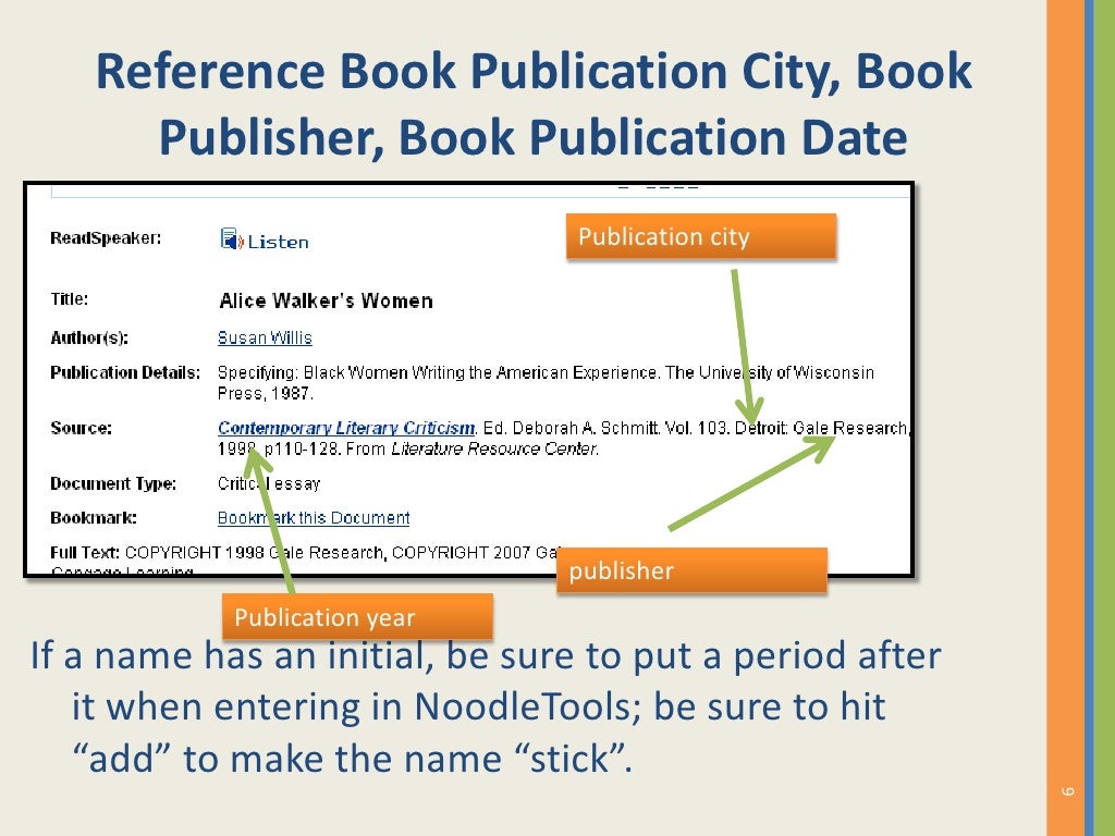 How To Cite a Reference Source from the GALE Literature Resource Cent…