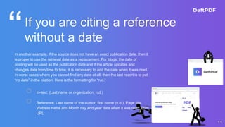 How to cite PDF properly | PPTX
