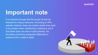 How to cite PDF properly | PPTX