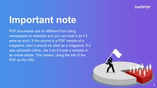 How to cite PDF properly | PPTX