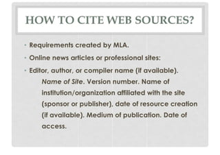 How To Cite Websites | PDF