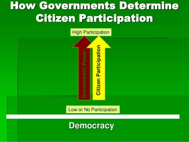 How to citizens participate in government