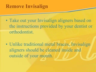 How to clean invisalign aligners? | PPT