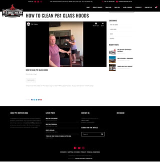 HOW TO CLEAN PB1 GLASS HOODS | PDF