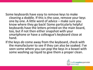 How to clean your computer keyboard | PPTX