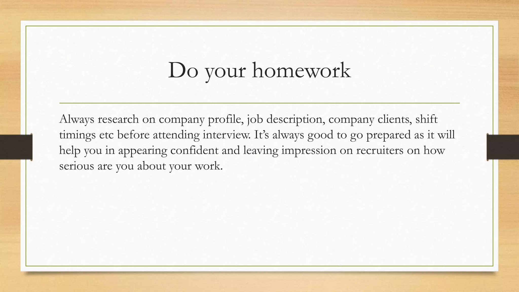 How to clear an interview | PPTX