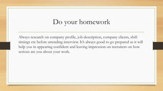 How to clear an interview | PPTX