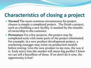 How to close a project | PPTX