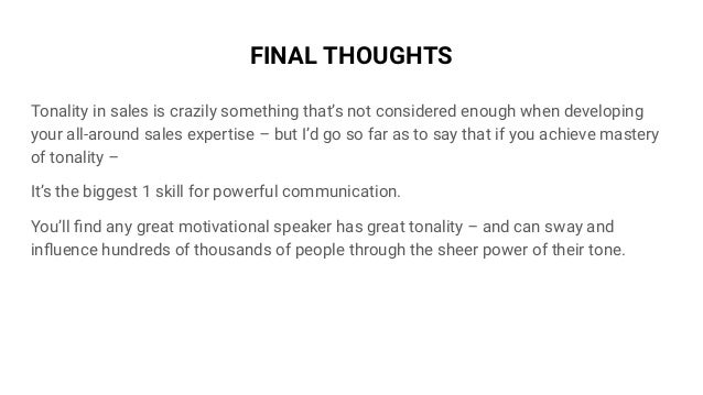 How to close sales like clockwork by using killer tonality | PDF
