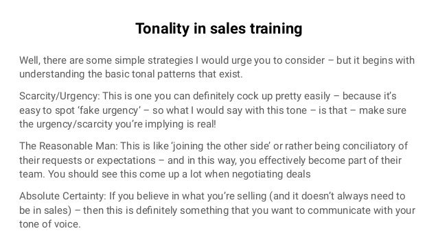 How to close sales like clockwork by using killer tonality | PDF