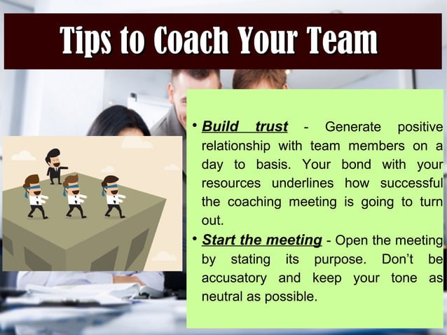 How to coach your team effectively | PPT