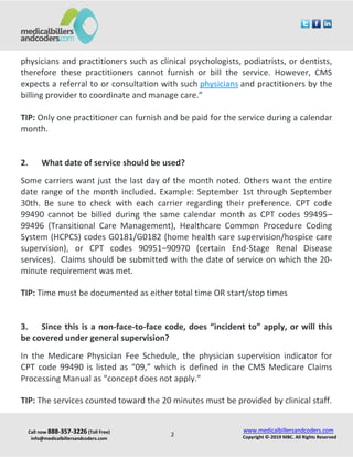 How to code CPT 99490? | PDF