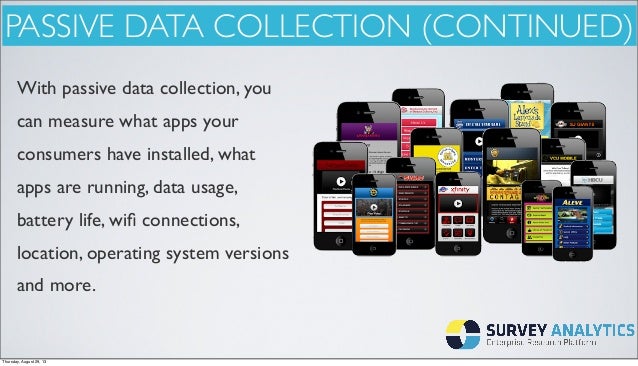 How to collect passive data from smartphone users