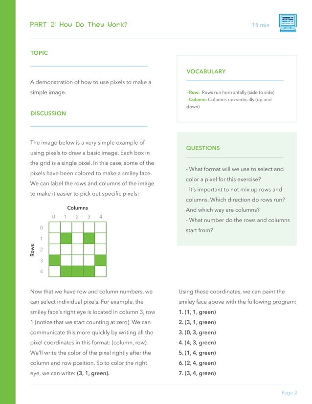 Coding - Pixel Art | PDF