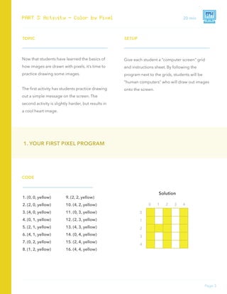 Coding - Pixel Art | PDF