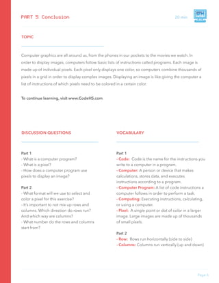 Coding - Pixel Art | PDF