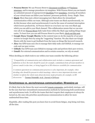 How to Combat Zoom Fatigue: Synchronous vs. Asynchronous Communication ...