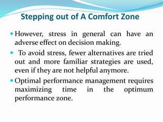 How to come out of a comfort zone ppt | PPTX