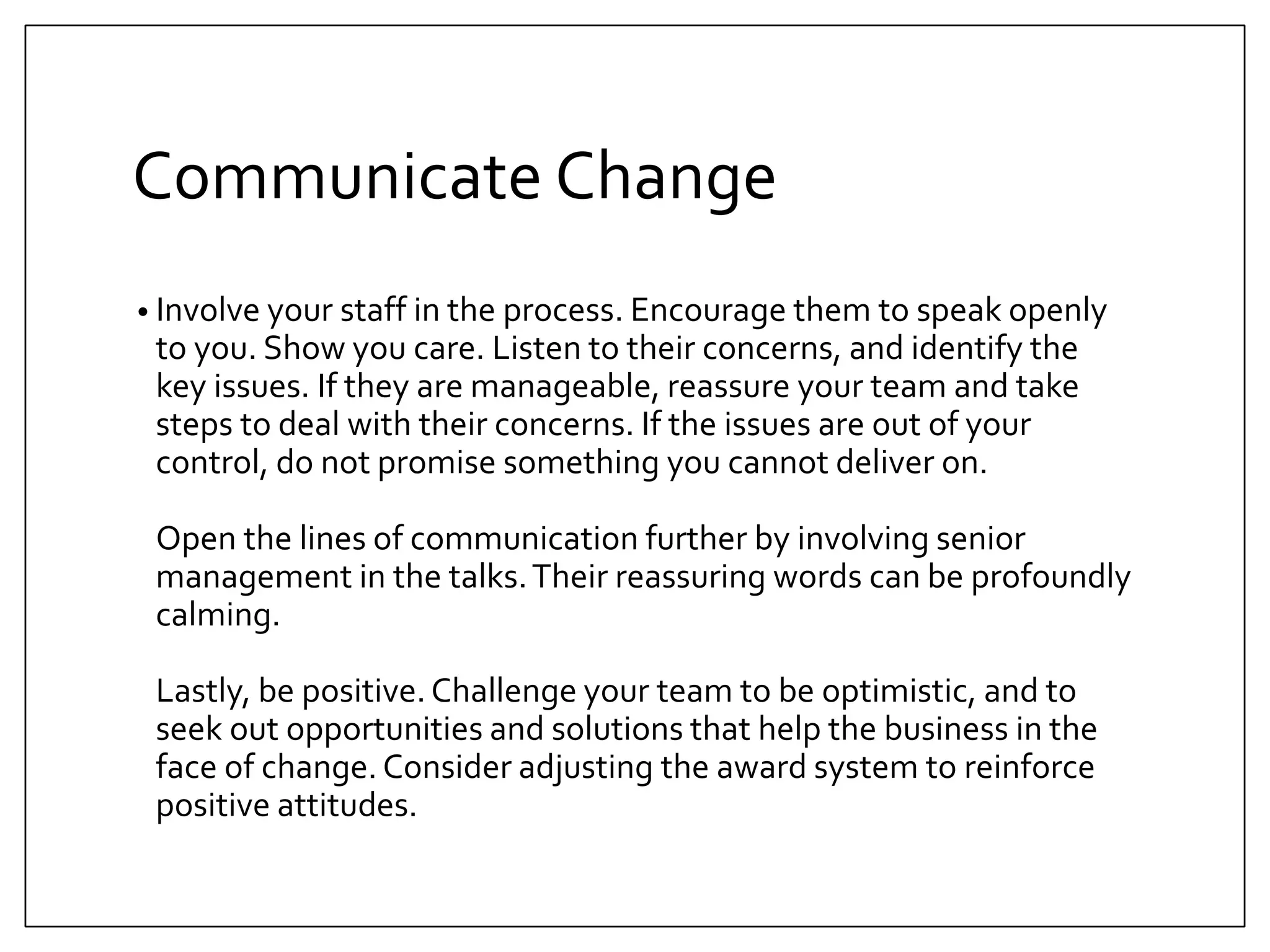 How to Communicate Change to Employees | PPTX