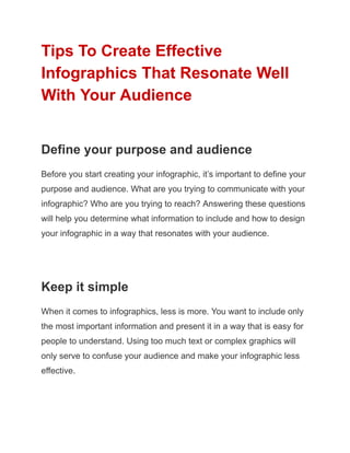 How to Communicate Effectively via Infographics - ColorWhistle | PDF