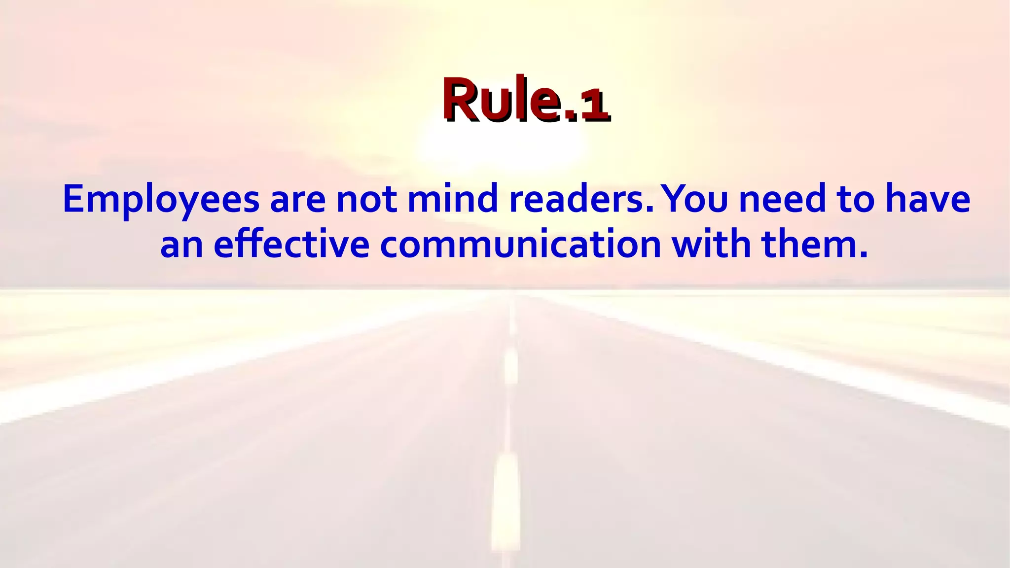 10 Great Rules to Communicate Effectively with Your Employees | PPT ...