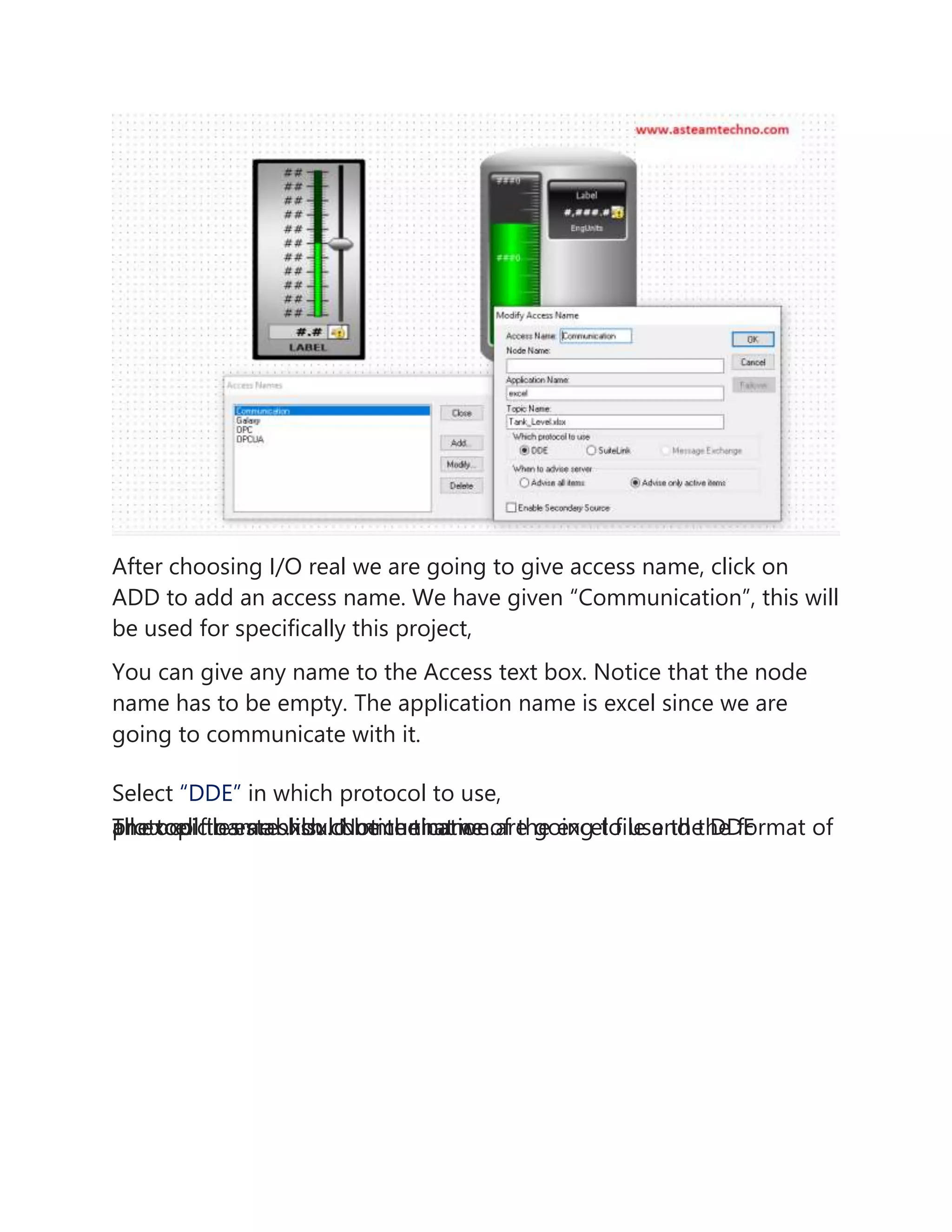 How to Communicate with Excel from Intouch SCADA | DOCX | Computing | Technology & Computing