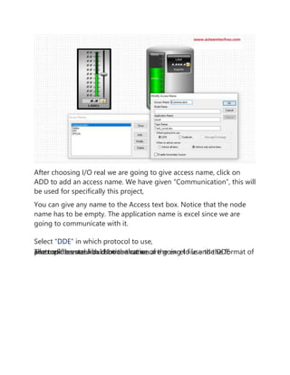 How to Communicate with Excel from Intouch SCADA | DOCX | Computing | Technology & Computing