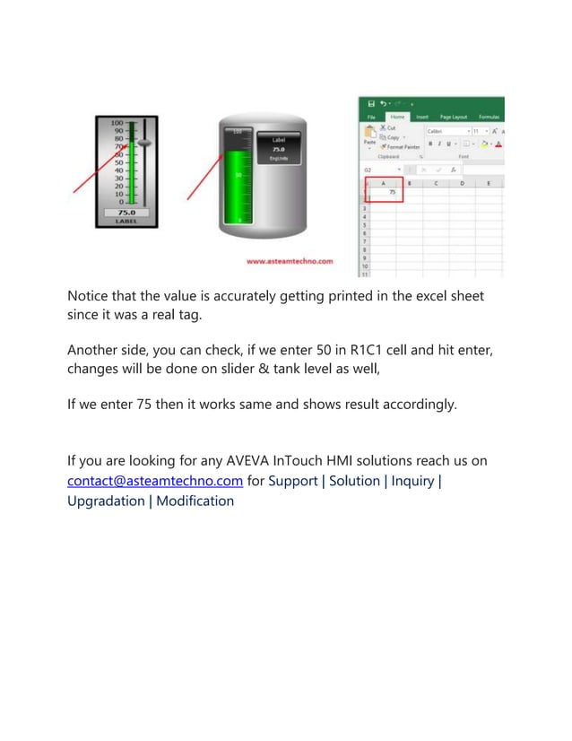How to Communicate with Excel from Intouch SCADA | PDF