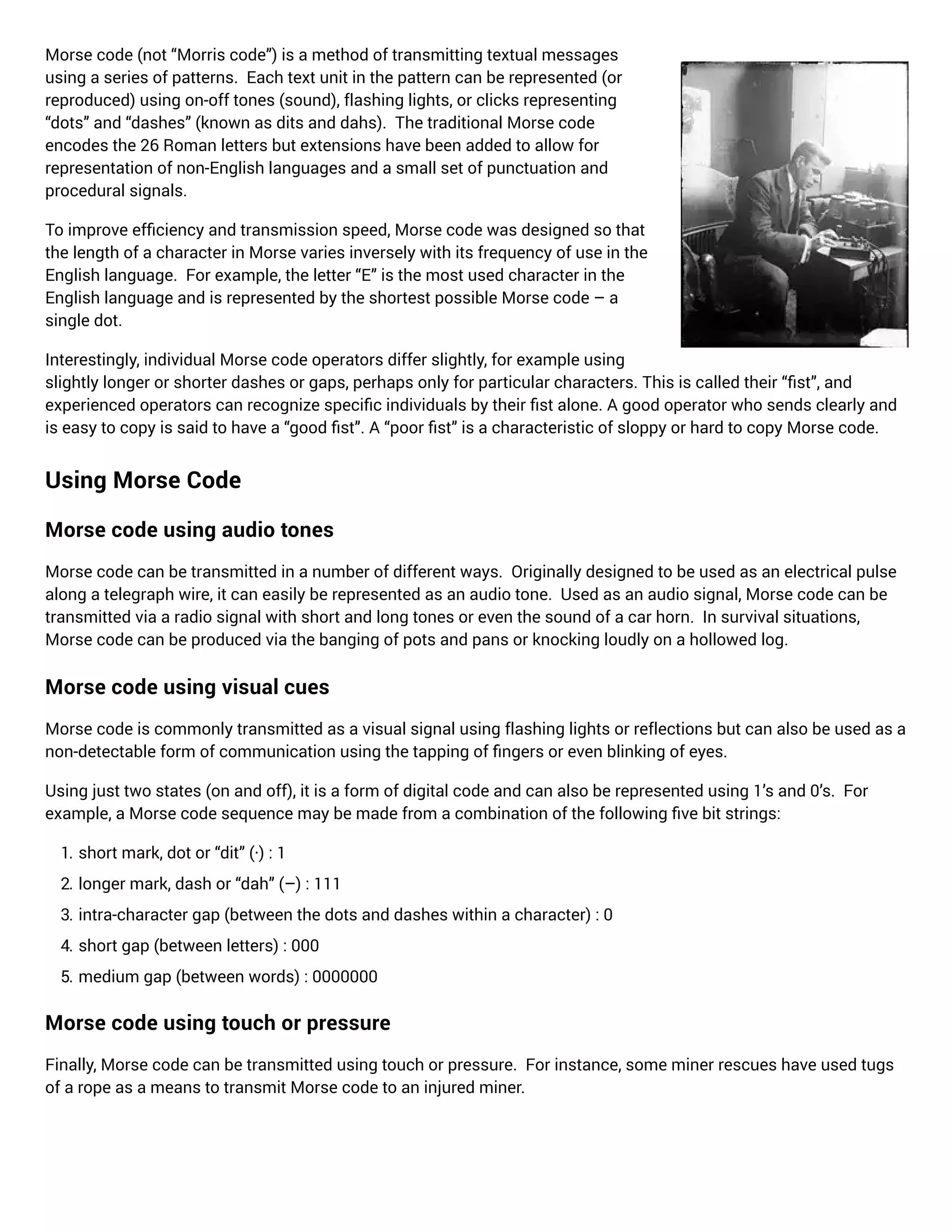 How To Communicate With Morse Code Pdf Free Download