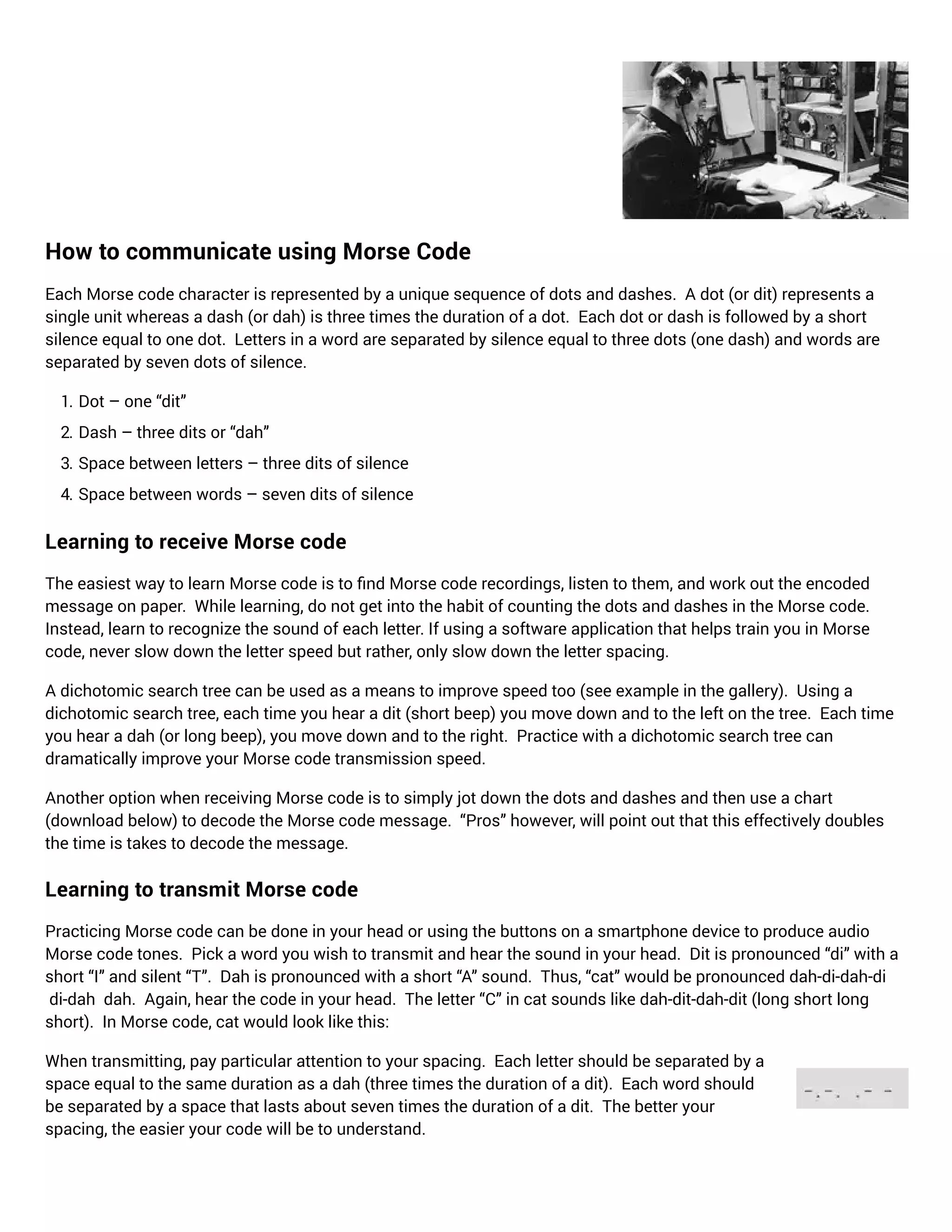 How to communicate with morse code | PDF