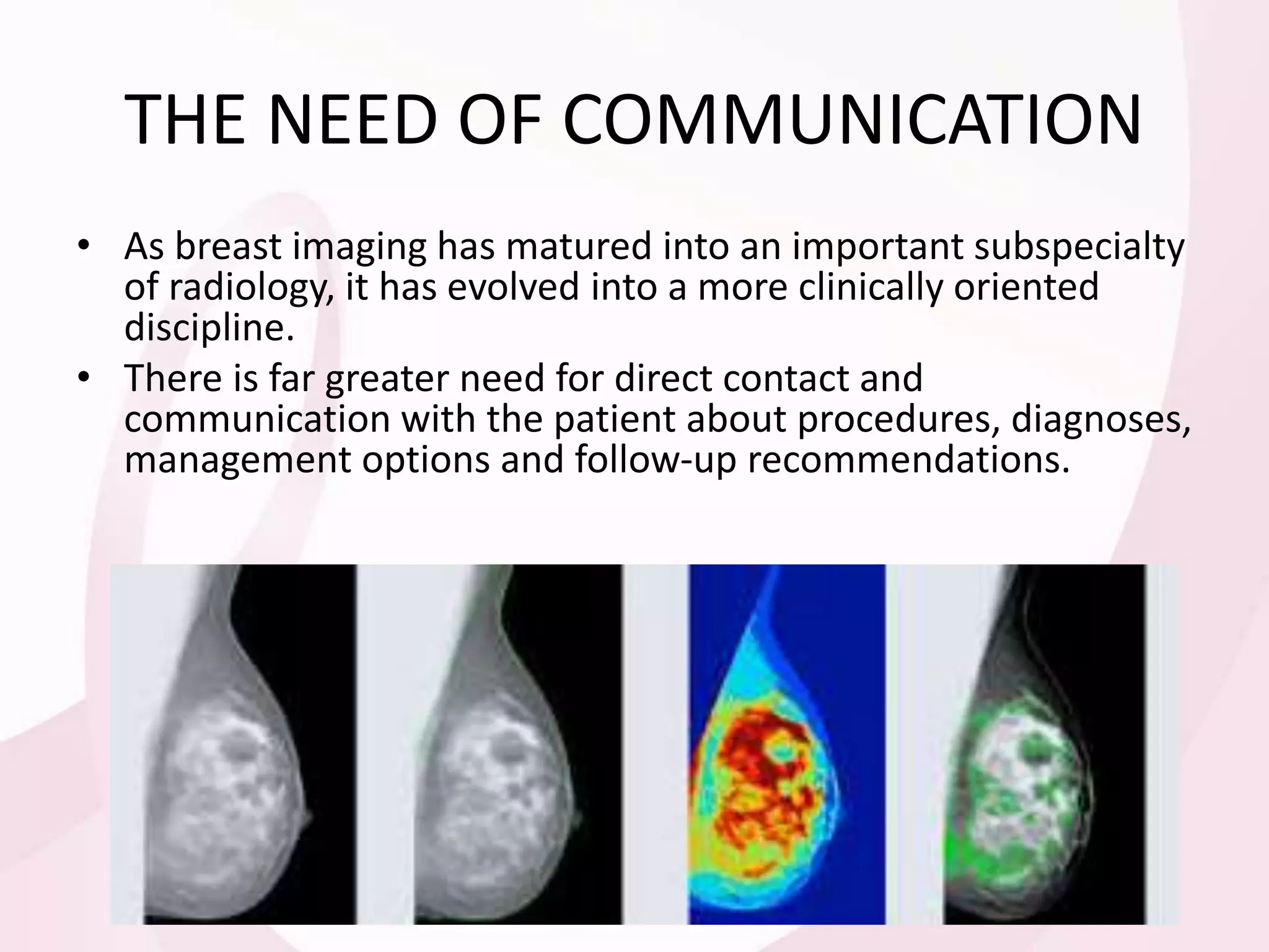 How to communicate with mammography patients | PPTX