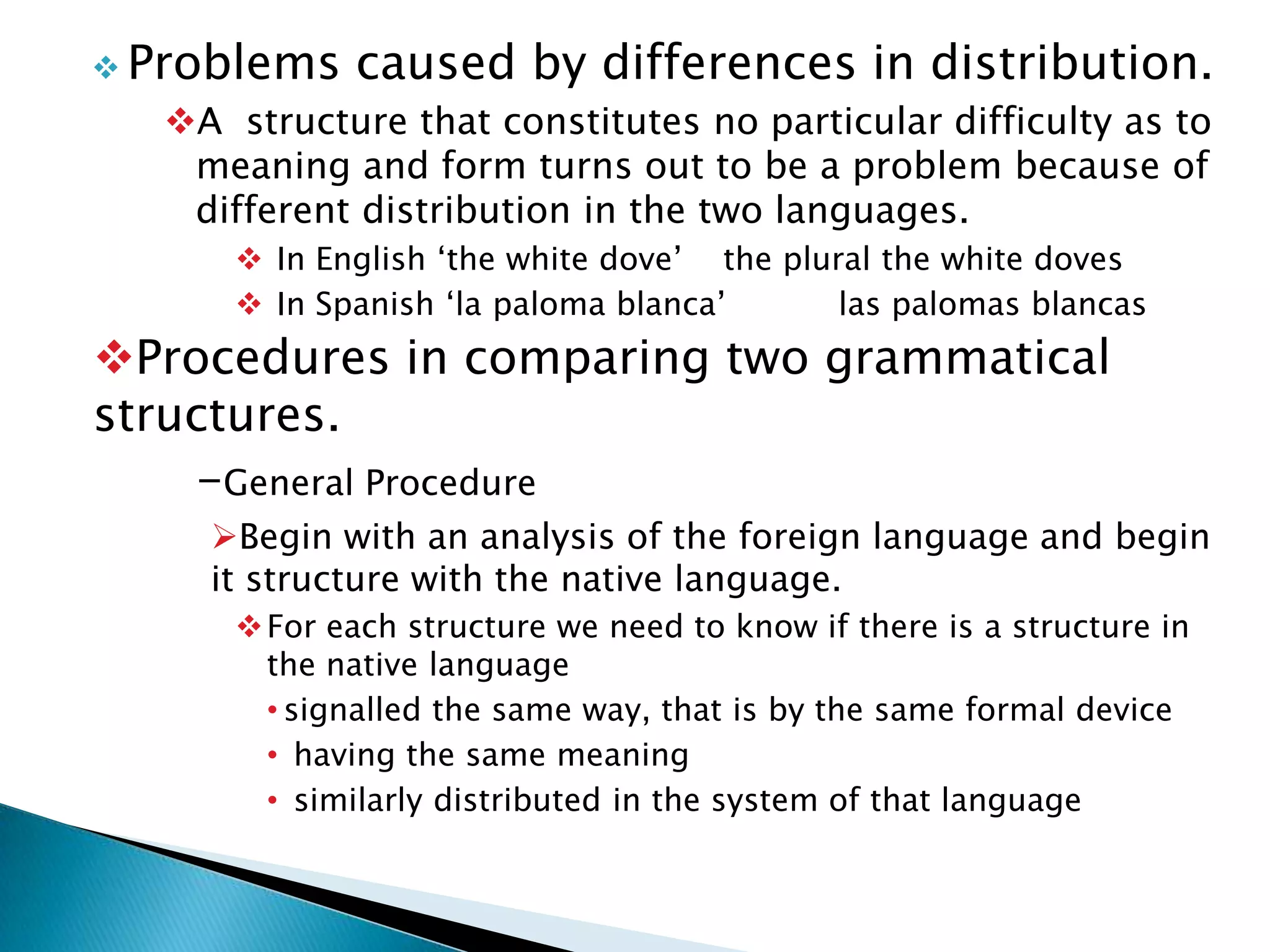 How to compare two grammatical structures | PPT
