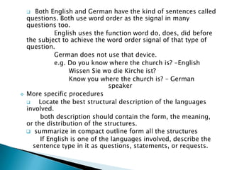 How to compare two grammatical structures | PDF
