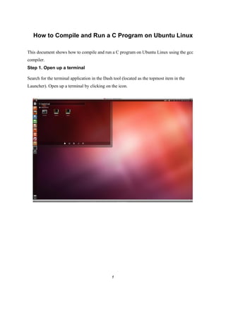 How to compile and run a c program on ubuntu linux | PDF