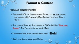 How to compile sop | PPT