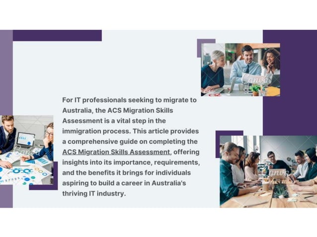 How to Complete ACS Migration Skills Assessment to Migrate to Australia | PPTX