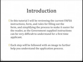 How to complete a fafsa application | PPTX | Student Financial Aid ...