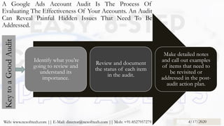 How to complete google ads audit in 8 steps | PPT