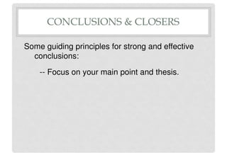 How To Conclude Your Essay | PDF