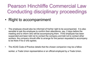 How to Conduct a Disciplinary Hearing. Referencing the ACAS Code of ...