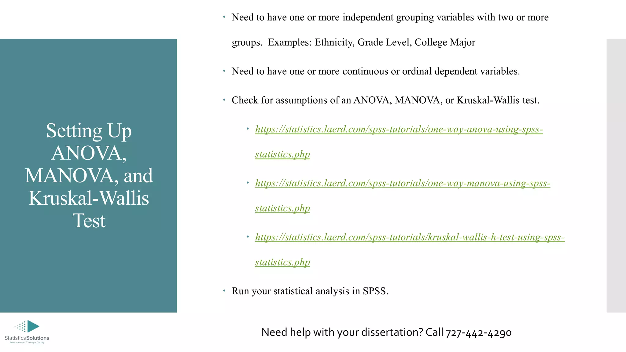 How to Conduct and Interpret Tests of Differences | PPTX