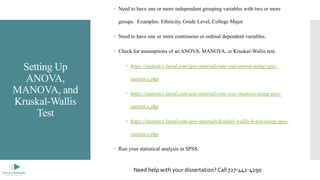 How to Conduct and Interpret Tests of Differences | PPTX