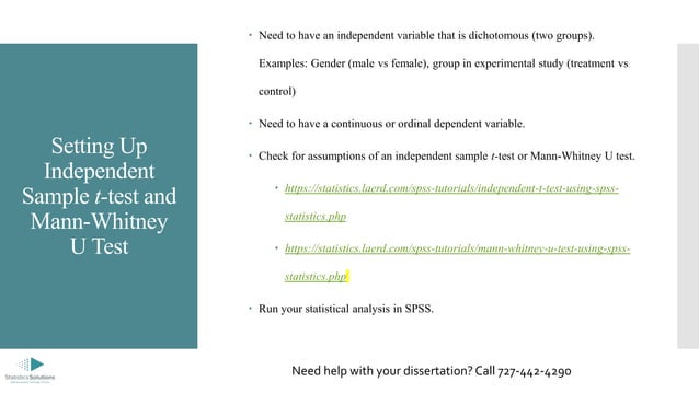 How to Conduct and Interpret Tests of Differences | PPT