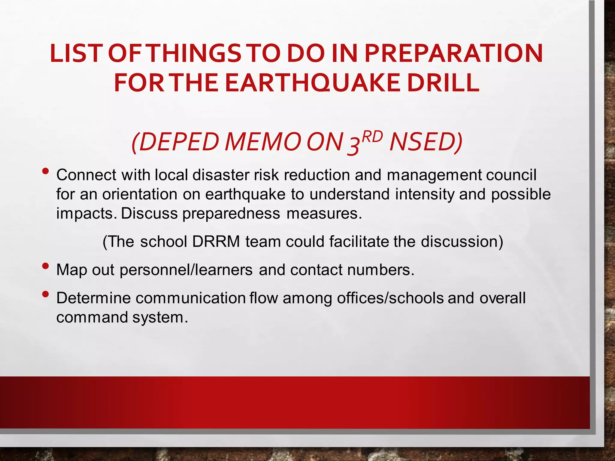 How to conduct an earthquake drill in school.pdf