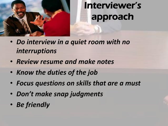 How to conduct an interview | PDF