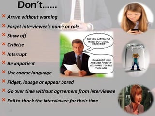 How to conduct an interview | PDF